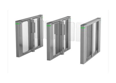 China DC Motor 10mm Acrylic Glass Barrier Gate RS485 SS For Pedestrian for sale