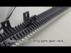 Factory Direct M4 Straight Galvaznied Metal Steel Gear Rack For Automatic Sliding Gate Opener