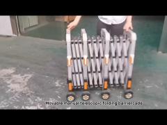 Stainless Steel Manual Push-Pull Retractable Highway Blocking Aluminum Alloy Retractable Barrier Gate for Mall Use