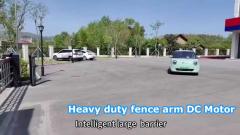 Heavy duty fence arm parking barrier gate