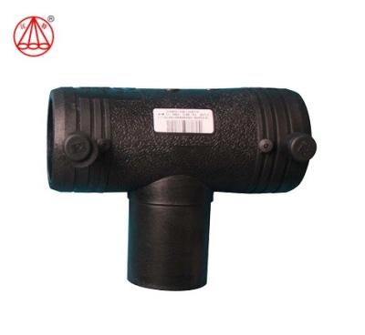 China HDPE Electrofusion Equal Tee ,total raw matrial ,normal in black for sale