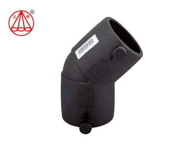China HDPE Electrofusion 45 Degree Elow ,total raw matrial ,normal in black for sale