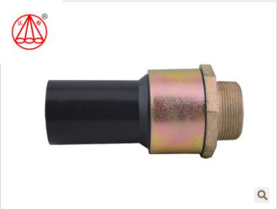China PE Steel Transition Threaded ,total raw matrial ,normal in black for sale