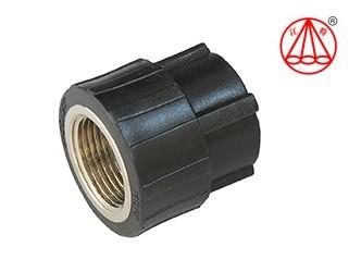 China HDPE Socket Fusion FEMALE COUPLING ,total raw matrial ,black normally for sale