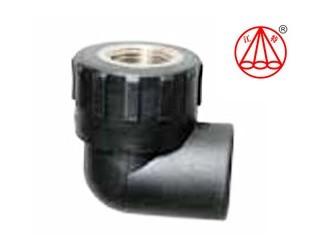 China HDPE Socket Fusion Female Elbow ,total raw matrial ,black normally for sale