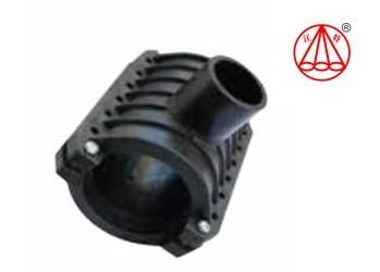 China HDPE Socket Fusion Saddle Clamp ,total raw matrial ,black normally for sale