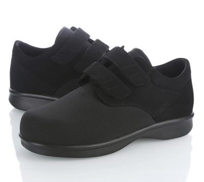 El diabético calza el plano casual diario de la atención sanitaria calza Orthotics calza los zapatos negros cómodos
