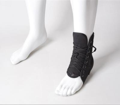 China Lace-up Soft Ankle Brace Medical Orthosis Support Professional Super Strong Ankle Bandage for sale
