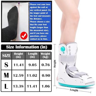 China Botas de caminata corta Air Walker Botas de caminata corta Brace Botas de caminata Botas ortopédicas para tobillo esguinzado en venta