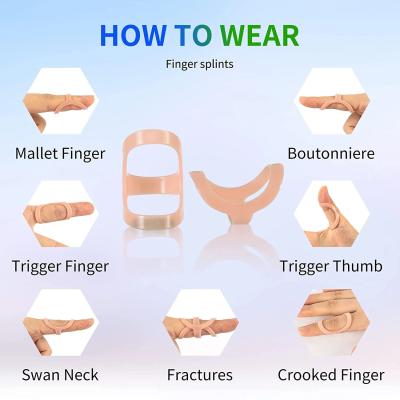 China Finger Splints Kit  Finger Fixation Splint For Fracture-Arthritis Corrector Joint Finger Brace Correction Finger Support Protector for sale
