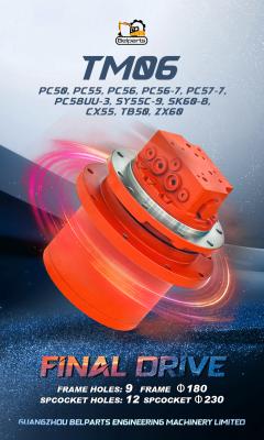 China Excavator Parts TM06 GM06 PC60-5 Final Drive SK50 YC60 PC55 PC56 PC56-7 Travel Motor for sale
