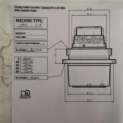 China Belparts Excavator Parts TM01 New Holland CX18 Hydraulic Travel Motor For 1 Ton for sale