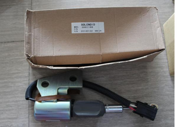 Quality Engine Solenoid 12V 24V Fuel R140-7 Solenoid Valve 3991168 SA-4941-24 4BT3.9-G2 for sale