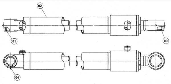 Quality Belparts Excavator Hydraulic Cylinder E312C 312C Bucket Cylinder Assy 1709834 for sale