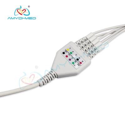 China Cabo paciente AHA 2.4M Electrode Lead Wires de GE Marquette ECG com pressão à venda