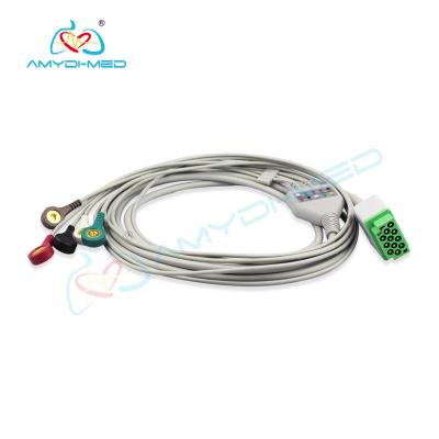 China Cabo paciente AHA 2.4M Electrode Lead Wires de GE Marquette ECG com pressão à venda