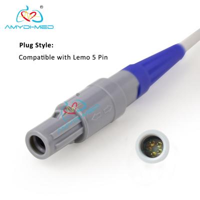 Cina Goldway 5P Pediatric Finger Clip Reusable Spo2 Sensor Grey 5 Pin TPU TUV Certification in vendita