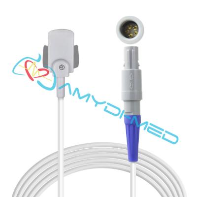 Cina Goldway 5P Pediatric Finger Clip Reusable Spo2 Sensor Grey 5 Pin TPU TUV Certification in vendita