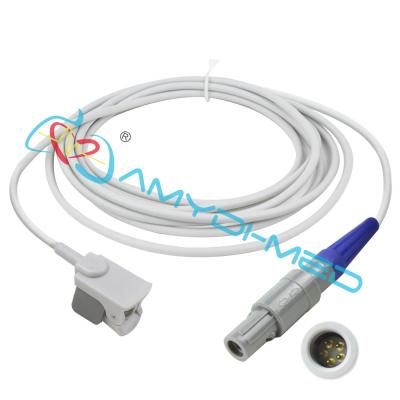 中国 Goldway 5P Pediatric Finger Clip Reusable Spo2 Sensor Grey 5 Pin TPU TUV Certification 販売のため