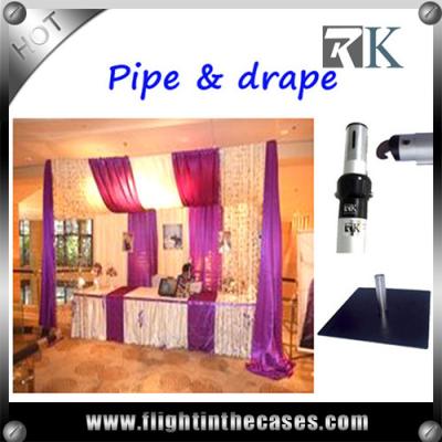 China 2017 hot sales aluminum backdrop stand pipe drape luxury trade show booth for sale