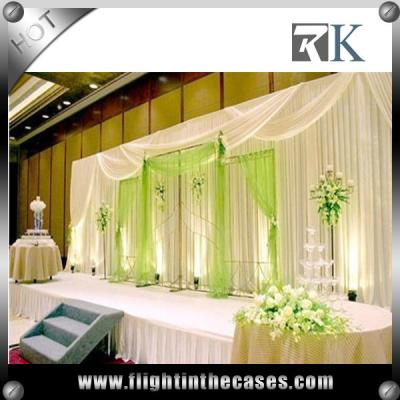 China Wedding stage decoration event backdrop stand wholesale pipe and drape for sale