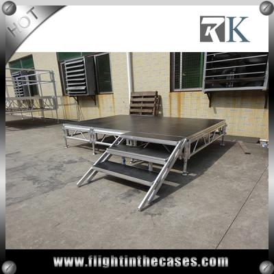 China 1.22x1.22m aluminum mobile stage for sale event stage decorations revolving stage for sale