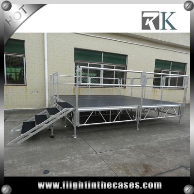 China Used aluminium portable stage concert stage decoration with plywood platform small stage for sale