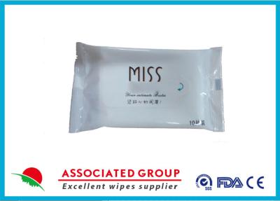 China Germproof Slight Scented Makeup Remover Wipes Antigerms For Female Private Care for sale