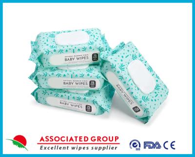 China 99% Water Baby Wet Wipes Verpakking 75pcs Hypoallergene Aqua Pure Baby Wipes for sale