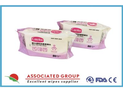 China los trapos de limpieza del bebé 45gsm con alergia del aceite del árbol del té probaron A en venta