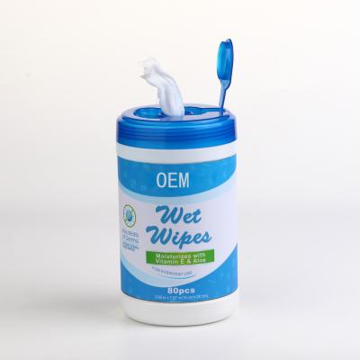 China OEM Kill 99.9% Germs Dry Wipes For Antibacterial Hand Wipes With Vitamin E And Aloe for sale
