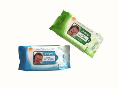 Cina Strofinate bagnate 99,9% EDI Purified Water Perfume Free del bambino di pulizia di 45 GSM in vendita