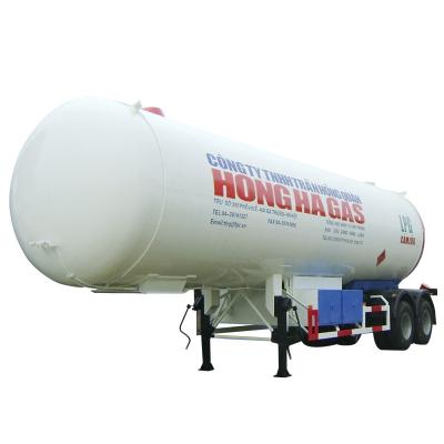 China Competitive Price 40cbm 2 Axles LPG Tank Trailer for Nigeria for sale