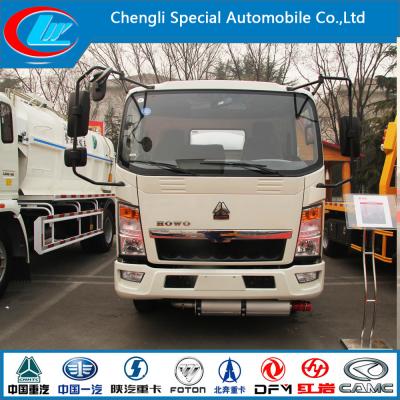 China Howo 120hp 4*2 oil tank trucks for sale