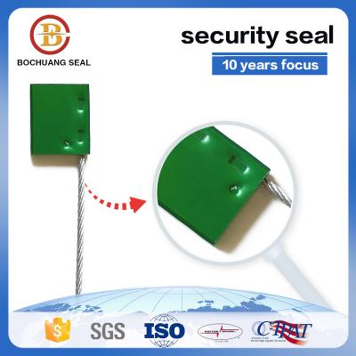 China 300mm length cable lock security cable seal Container Truck Train Tanker Yellow Green blue red C203 for sale