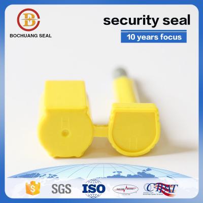 China ISO17712 heavy duty disposable anti tamper yellow green white blue seals for shipping container B201 for sale