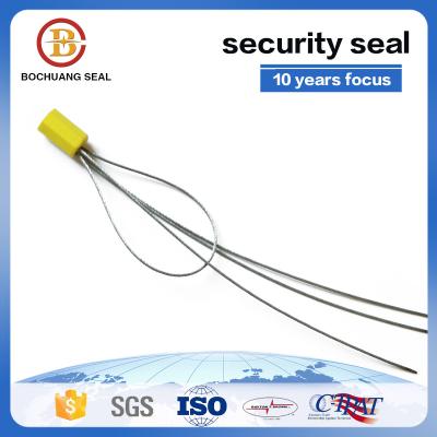 China BCC405 multi-purpose theft protection cable seal Stainless Steel Door Lock Silver yellow blue green for sale