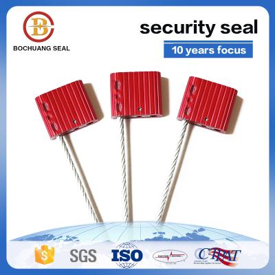 China cable sealing security seal BC-C206 rubber chemicals ABS & Metal or Alloy Laser Printed Bar code available for sale