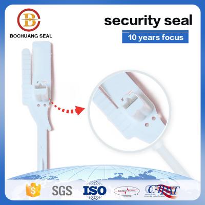 China 350mm tamper proof disposable plastic lock seal P204 Green, red, blue, white, orange, yellow or customize for sale