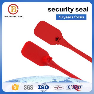 China 345mm cynch-lok pull-tight tamper evident seal P106 Green, red, blue, white, orange, yellow or customize for sale