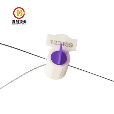 China tamper proof disposable water meter security seal M401  Laser Printing Company Logo number for sale