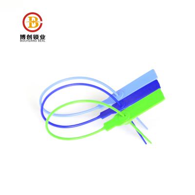 China tamper proof pull tight trailer security seals with barcode P408  Heat Resisting Polypropylene PP High security seal for sale