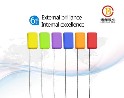 China BCC306 temper-proofing cable seal   Printing Company Logo number Container Truck Train Tanker for sale