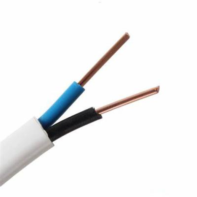 China 2*1.0mm2 2*1.5mm2 Copper Core Flexible Flat Electric Wires Cables with PVC Jacket for sale