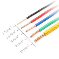China THHN Solid Copper Building Wire 600V 1-50mm² PVC Insulated BV Cable for sale