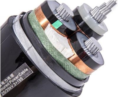 China Bouwindustrie Xlpe Isolatie 3 Kern Aluminium geleider stroomkabel 8.7/15kV Te koop