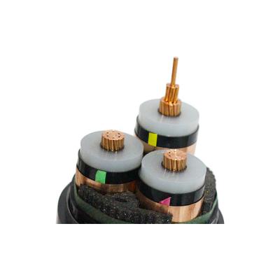 中国 XLPE 絶縁回線 3コア 110KV 高圧電源ケーブル 販売のため