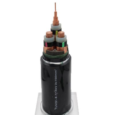 中国 Xlpe 断熱型 PVC 覆い 高電圧電源ケーブル 26/35KV 電源送電用 販売のため