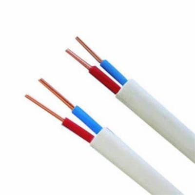 中国 2*1.5mm 2*2.5mm ツイン・ソリッド・コア フラットPVC 絶縁線とケーブル CCC証明書 販売のため