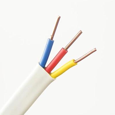 中国 2*1.5mm 2*2.5mm ツイン・ソリッド・コア フラットPVC 絶縁線とケーブル CCC証明書 販売のため